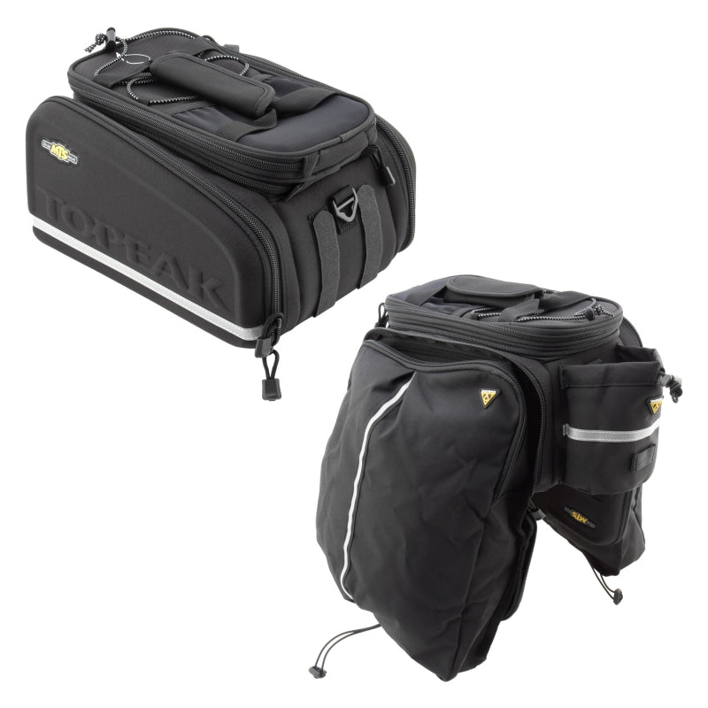 Topeak MTS Trunk Bag DXP Rack Bag Expandable Panniers - Strap Mount BL