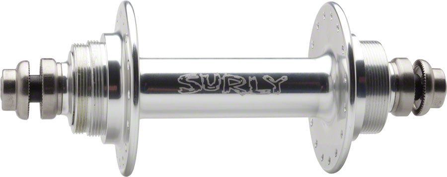 Surly Ultra New Rear Hub - Threaded x 130mm Rim Brake Fixed/Free Silve