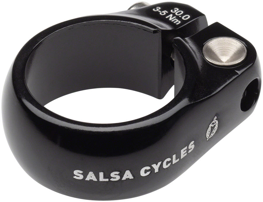 Salsa Lip-Lock Seatpost Clamp - 30.0mm Bolt-On Black