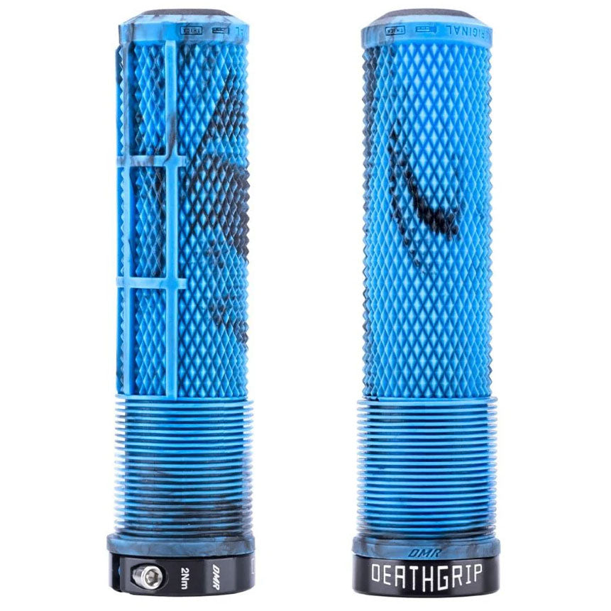 DMR DeathGrip 2 Flangeless Grips - Thin Lock-On Blue Mable