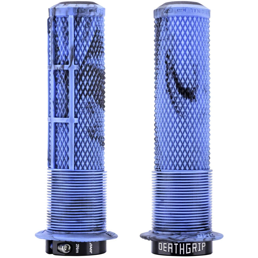 DMR DeathGrip 2 Flanged Grips - Thick Lock-On Blue Mable
